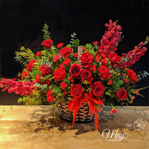 Sự Sống - Giỏ hoa rực rỡ - Cửa hàng hoa tươi May Flower